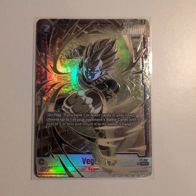 Vegeta FP-007 Gold Dragon Ball Fusion World Card Tournament Promo Prize ...