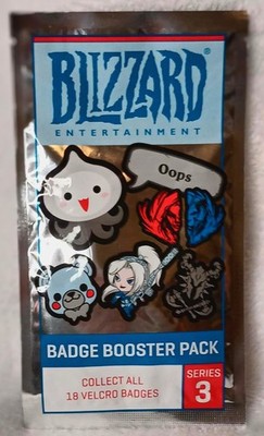Blizzard Badge Booster Pack Series 3 Unopened 3 Badges | eBay