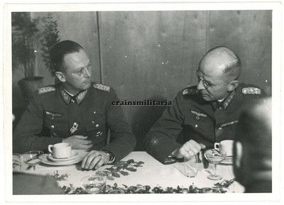 Orig. Foto Heer Generaloberst Georg-Hans Reinhardt mit General R^K in ...