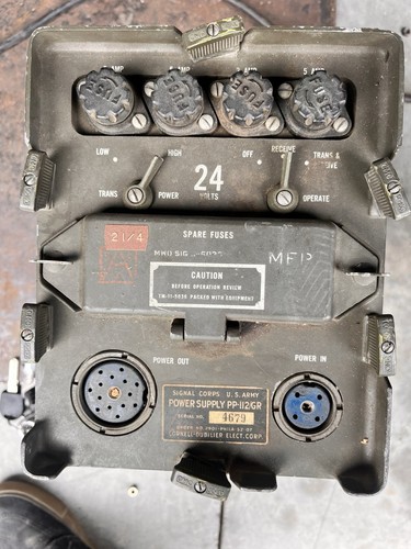 Military Radio Rt-66 With Battery Power Supply Rec-trans Philco Western ...