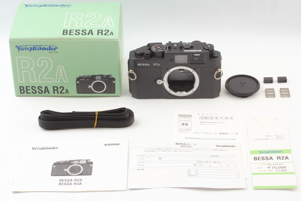 [Unused in Box] Voigtlander BESSA R2A Black Rangefinder Film Camera ...