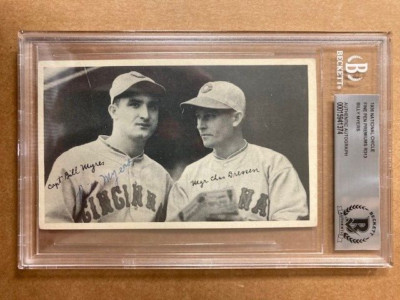 Billy Myers Cincinnati Reds Signed 1936 National Chicle Fine Pen R313 ...