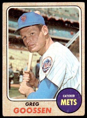 1968 TOPPS GREG GOOSSEN NEW YORK METS #386 | eBay
