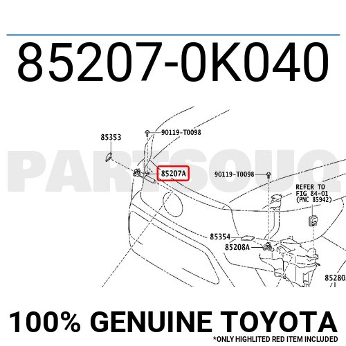 852070K040 Genuine Toyota ACTUATOR SUB-ASSY 85207-0K040 | eBay