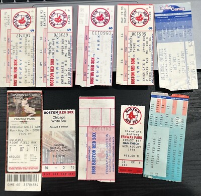 LOT OF 10 - VINTAGE BOSTON RED SOX BASEBALL TICKETS- A505 | eBay