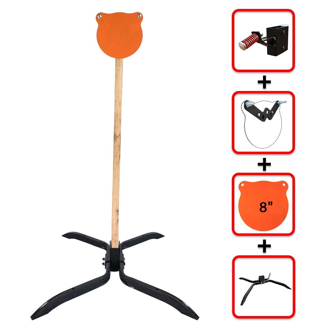 Highwild AR500 Steel Target Stand System - 8"x3/8" Gong with 2x4 Stand ...