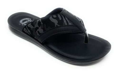 PARAGON MEN'S 6851 BLACK WATERPROOF V-SHAPED TOE FLIPFLOP THONG AND ...