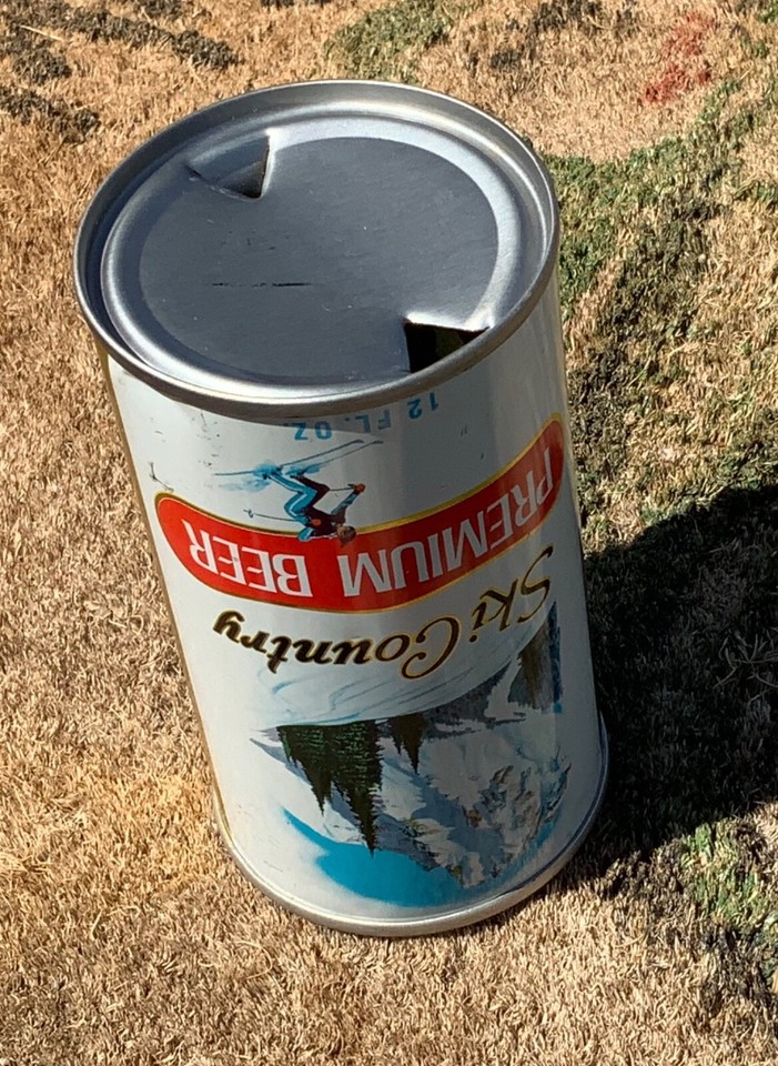 12oz Ski Country PT Beer Can - Bottom Opened | eBay