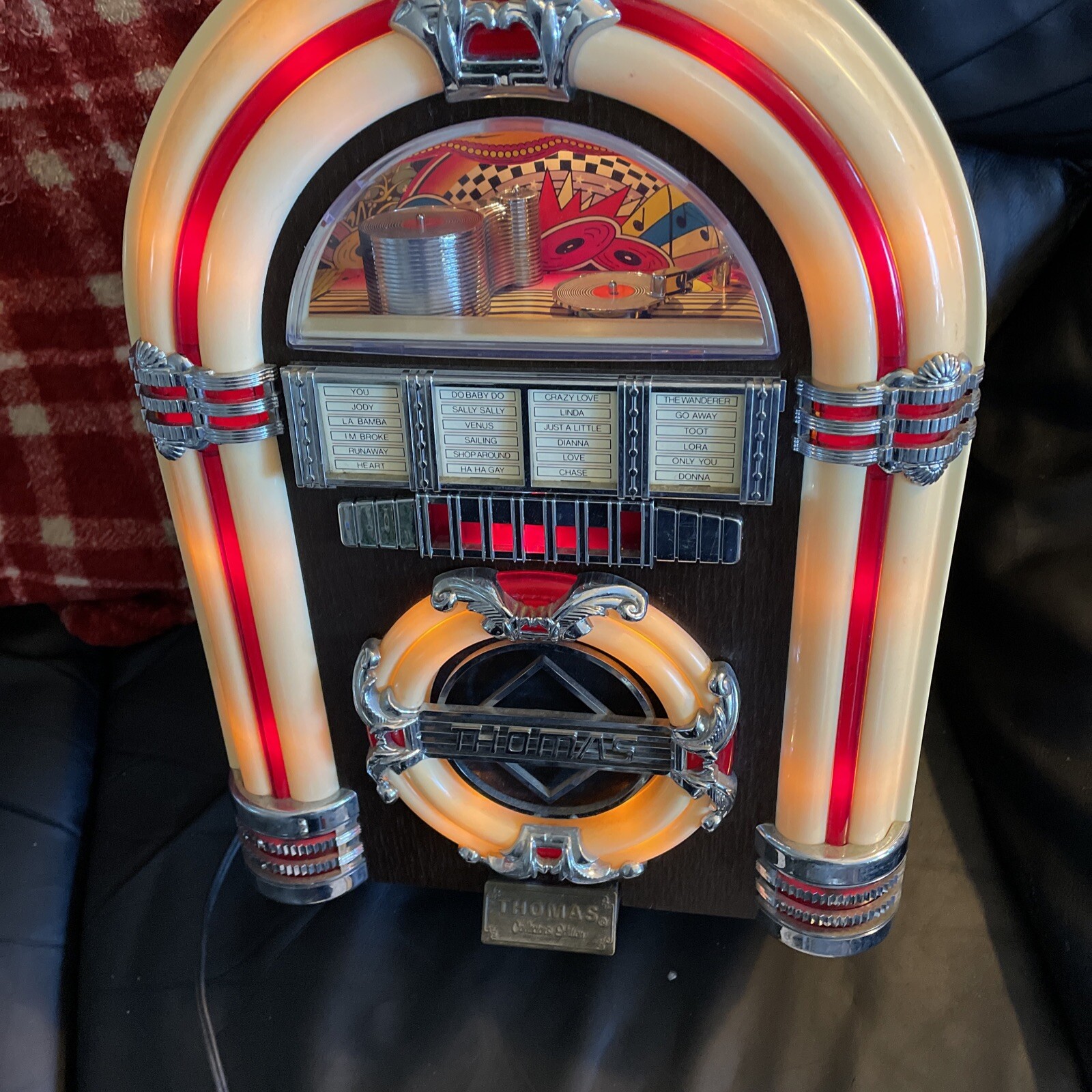 THOMAS COLLECTORS EDITION JUKEBOX AM/FM RADIO/CASSETTE PLAYER-Tested ...