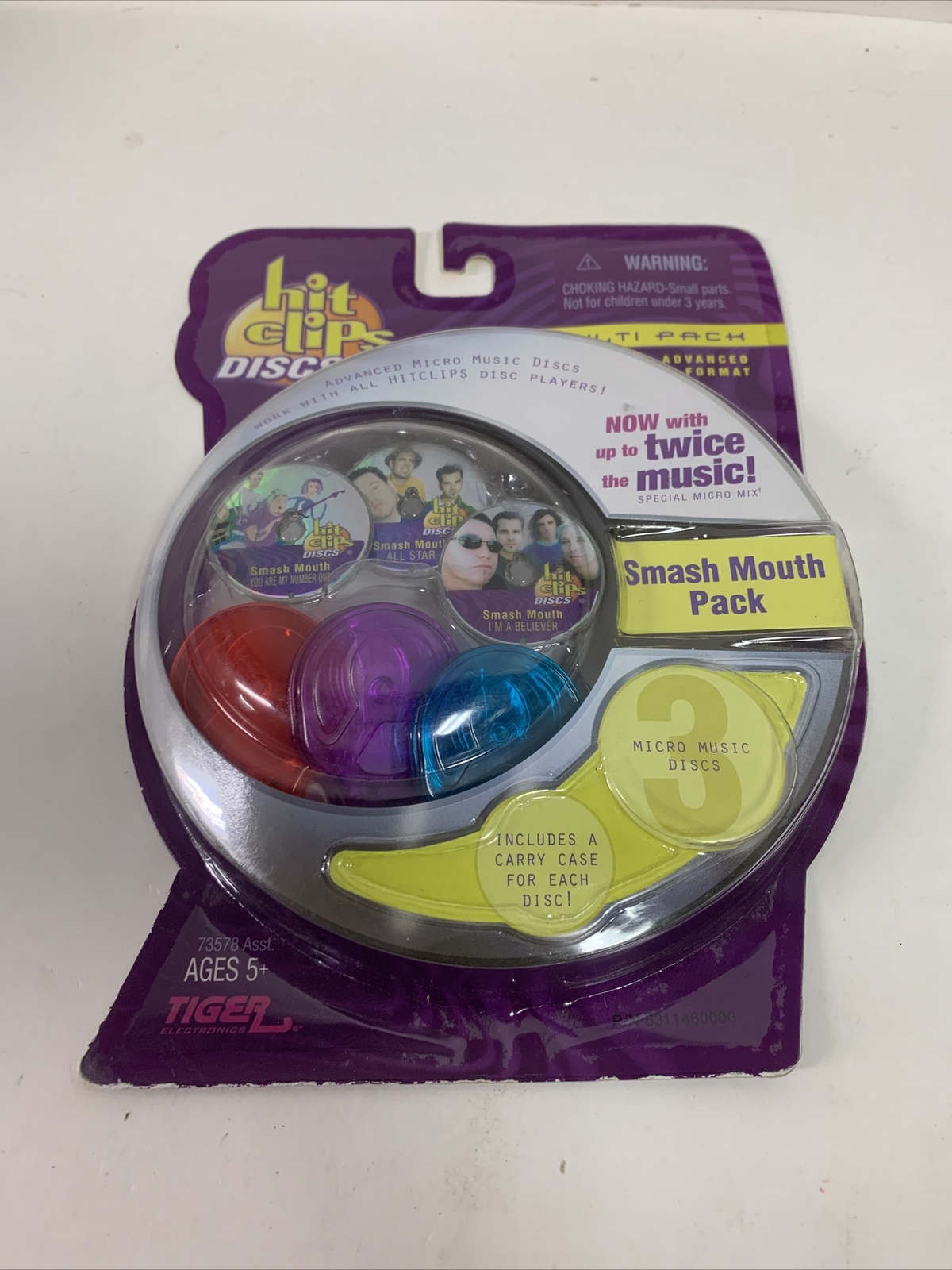 Tiger Hit Clips Micro Music Advanced Discs 2003 Smash Mouth 3 Pack W ...