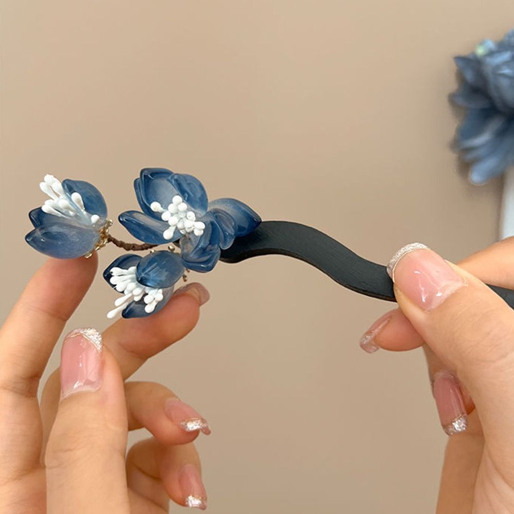 Handmade Vintage Wood Flower Hairpin Exquisite Vintage Wooden Hairpin ...