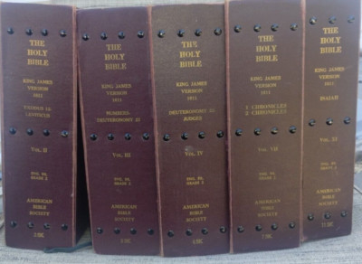 vintage Braille Holy Bible King James Version vol 2 3 4 7 and 11 grade ...