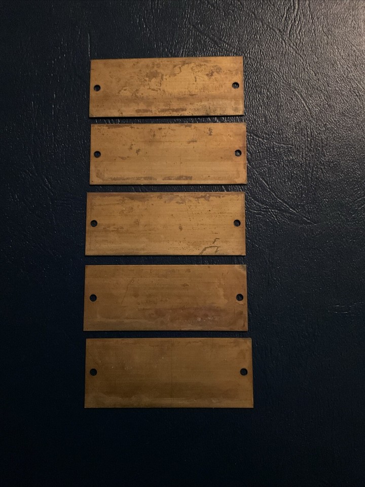 Vintage USMC Property Tags Brass New Old Stock | eBay