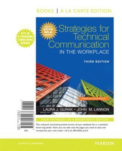 Strategies for Technical Communication in the Workplace, Books a la ...