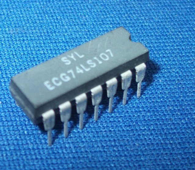 ECG74LS107 SYLVANIA 74LS107 74LS107N IC 14-PIN DIP VINTAGE LAST ONES ...