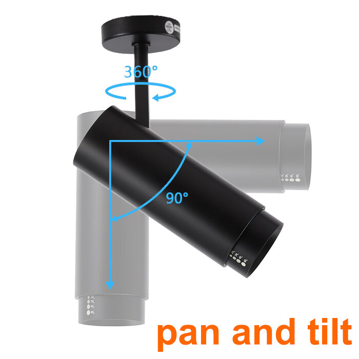 LED COB Ceiling Lights Dimmable Lamp Fixture Zoomable Picture Foucs ...