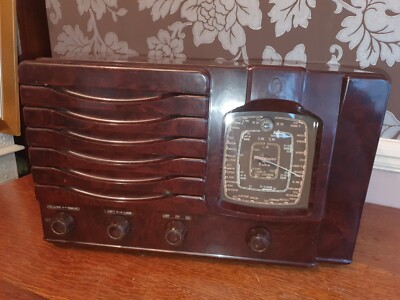 VINTAGE BAKELITE PHILIPS WESTMINTERS VALVE RADIO 1940S MODEL ZA 617 | eBay