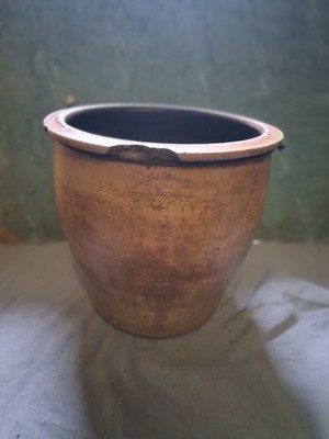 J. H. Dipple 2 Gal Crock Lewistown PA Stoneware Rim Chips Hairlines ...