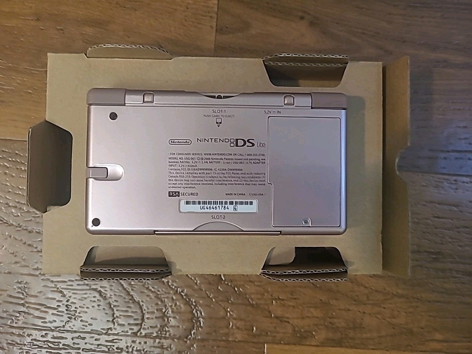 Nintendo DS Lite Rose Paw Print Nintendogs Console With Box & Best ...