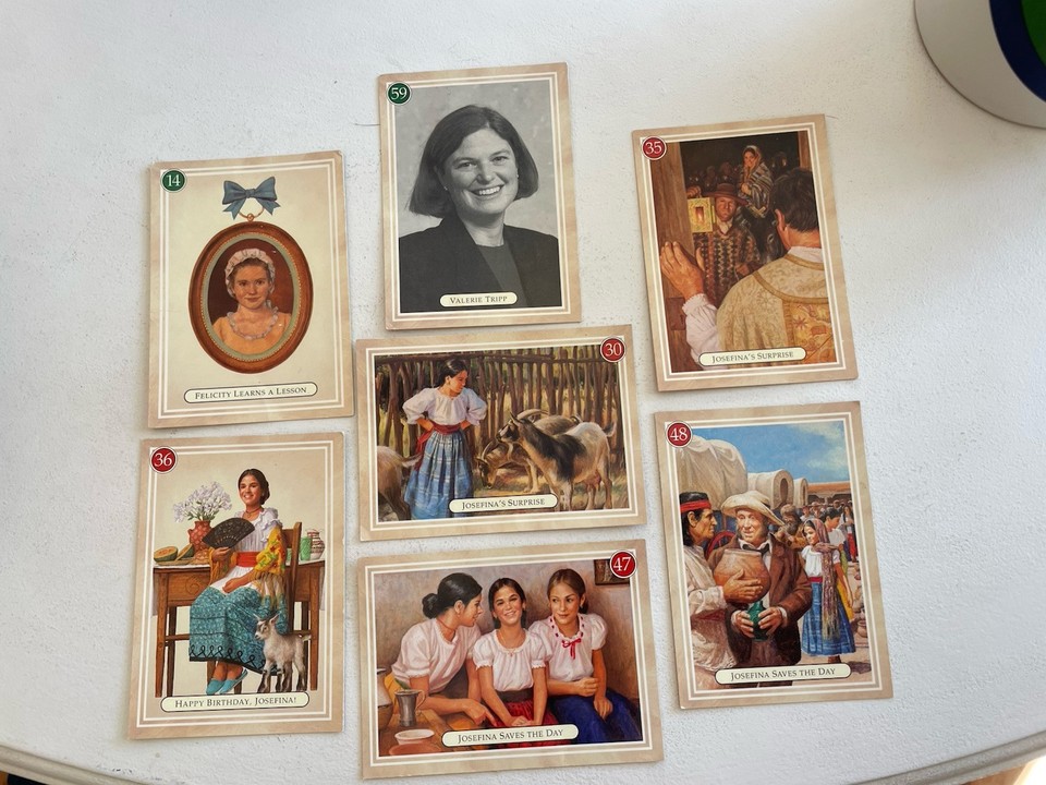 1998 Lot of 7 American Girl Trading Cards Josefina, Felicity, Valerie ...