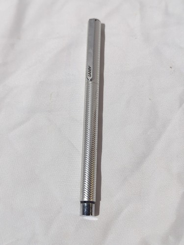Lamy Linea Fountain Pen EF - Silver Herringbone. Rare, No Longer Made ...