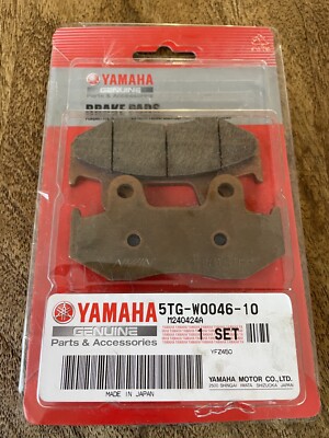 New OEM Yamaha 2013-2025 Raptor 700 YFZ450 Rear Brake Pads 5TG-W0046-10 ...