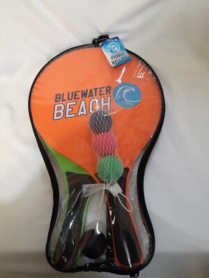 Blue Water Beach Paddle Ball Set New | eBay