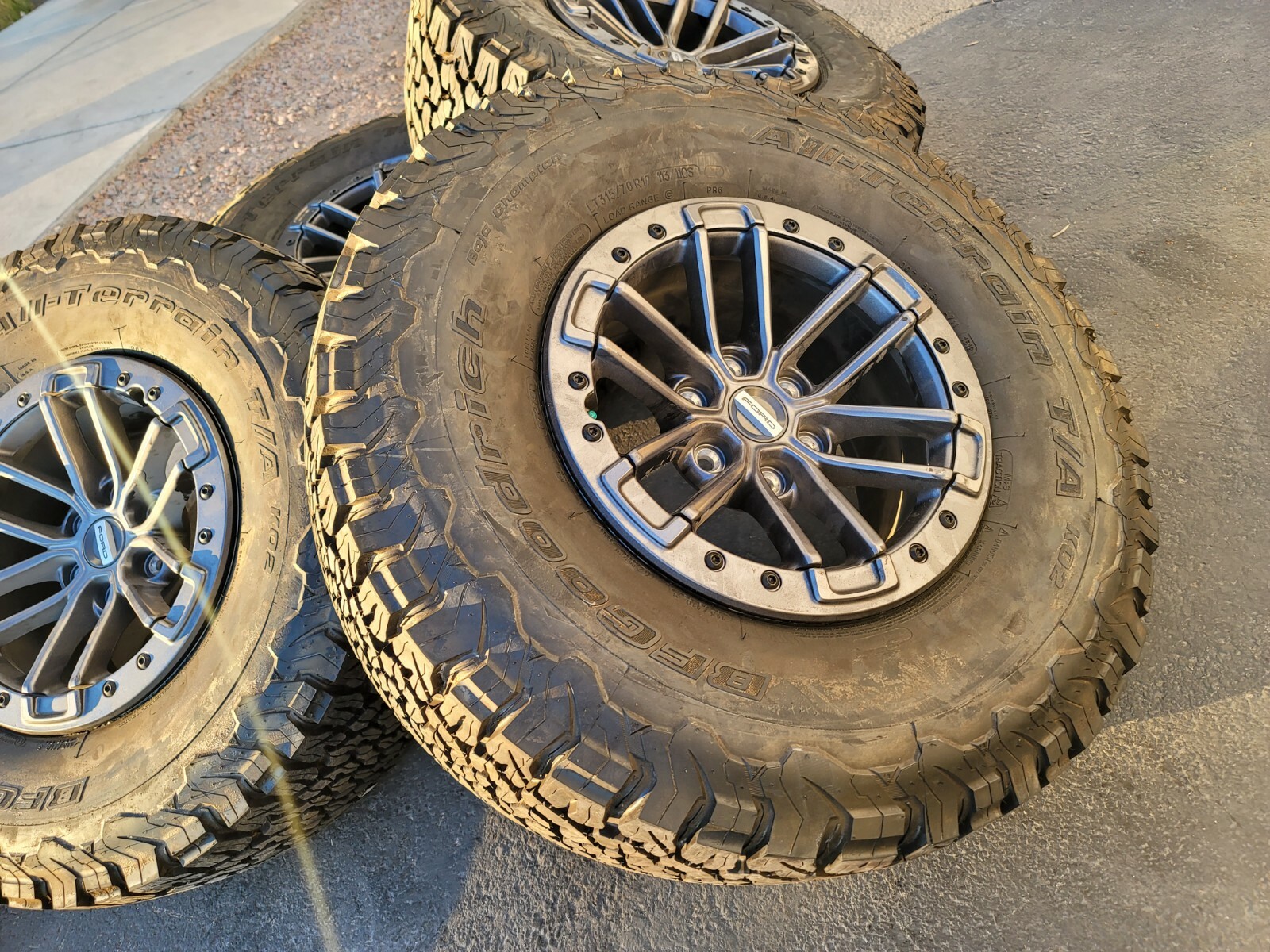 4) Ford F150 Raptor Bead lock 17” Factory OEM Wheels Rims 315/70/17BFG ...