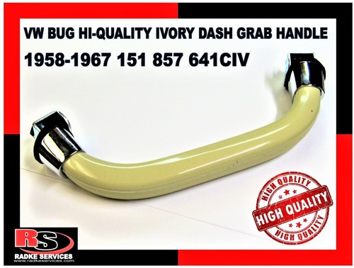 VW BUG HI-QUALITY IVORY DASH GRAB HANDLE 1958-1967 151 857 641CIV from ...