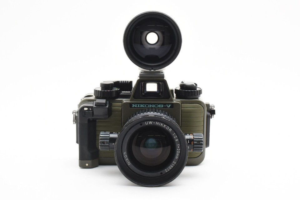 [EXC+5] Nikon Nikonos V Olive Green Film Camera UW 20mm F2.8 Lens ...