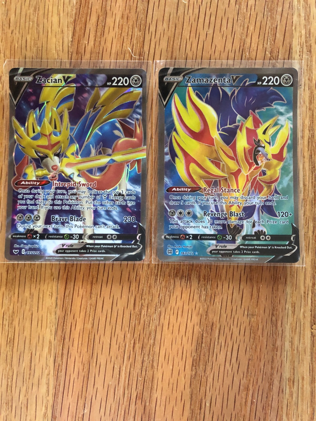 Pokémon TCG Zacion and Zamazenta cards Holo Ultra Rare | eBay