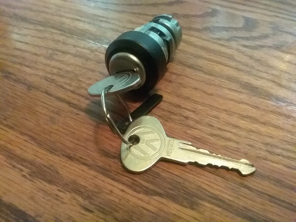 NOS Factory VW Neiman Ignition Lock Cylinder with 2 Steel Volkswagen ...