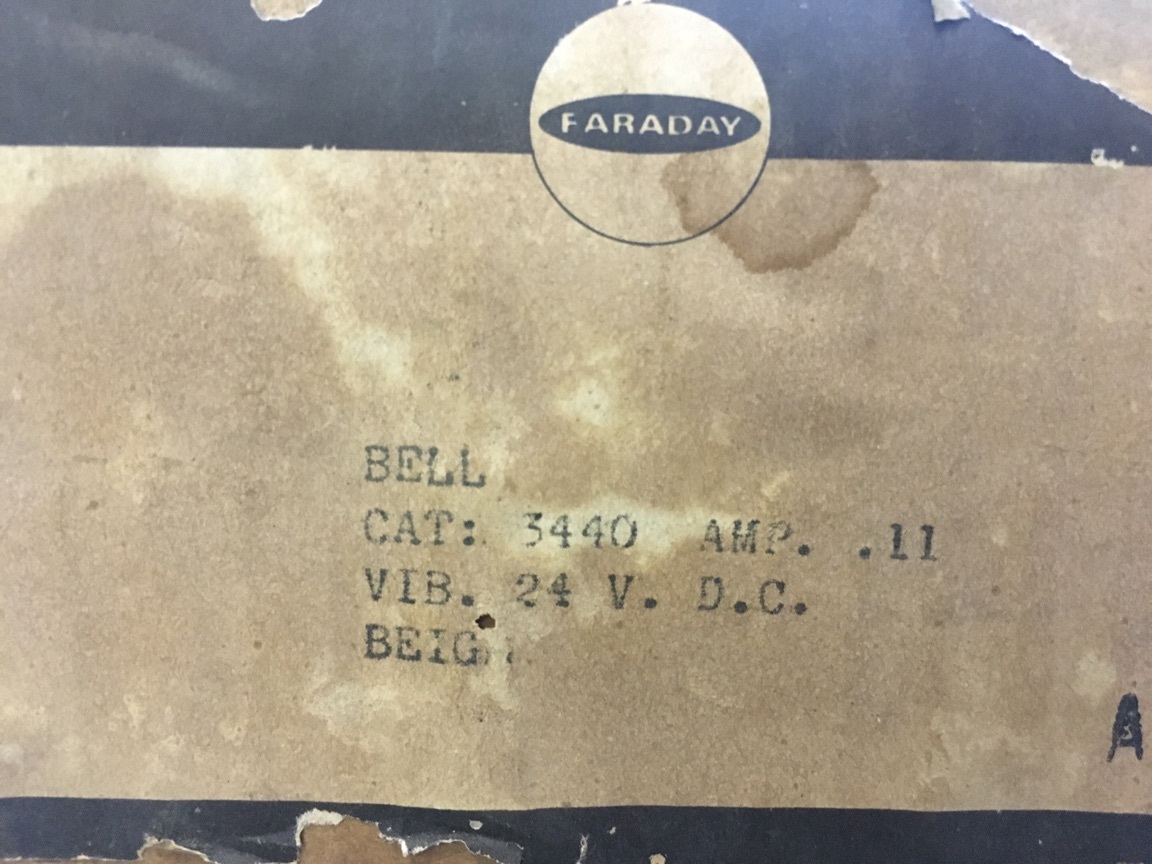 FARADAY BELL VINTAGE 3440 24VDC | eBay