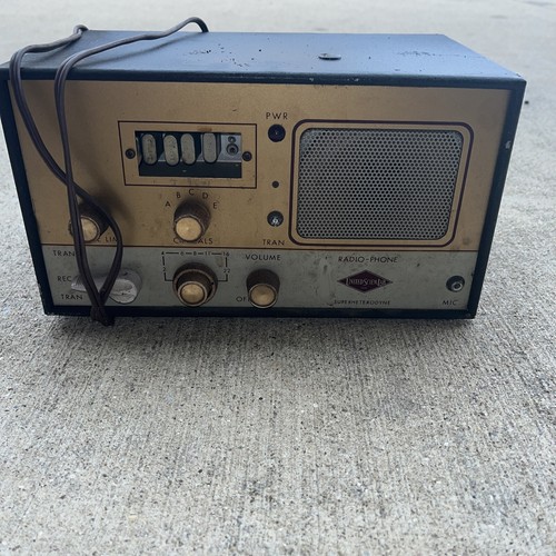 Vintage United Scientific Lab Superheterodyne CB Tube SW Phone Radio TR ...