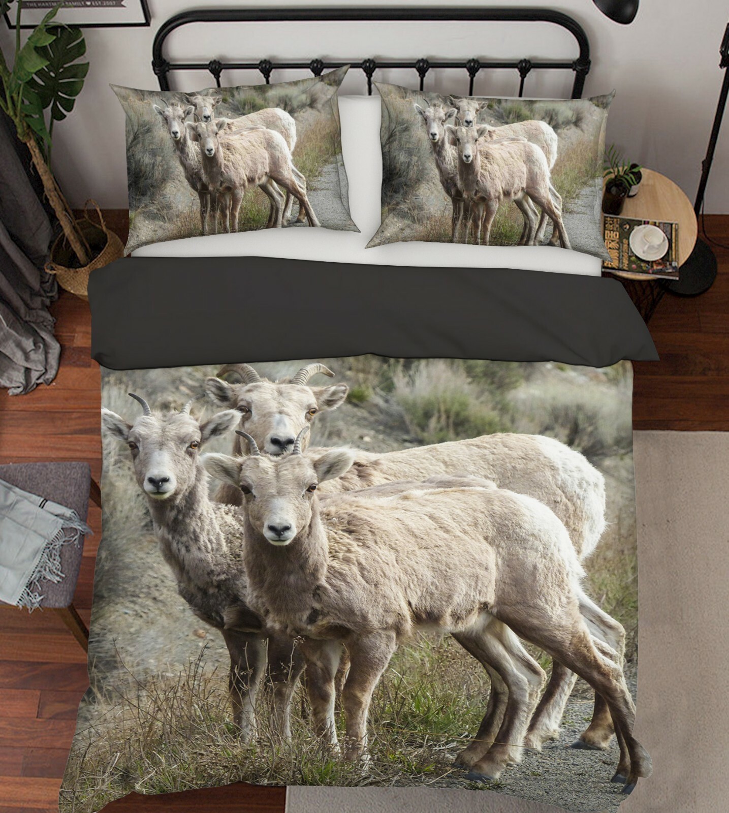 3D Graue Schafe C23 Tier Bett Kissenbezüge Decke Bettdecke Abdeckung ...