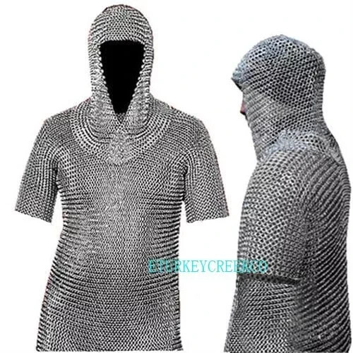 Museum Replica Chain Mail Armor Long Shirt and Coif | eBay