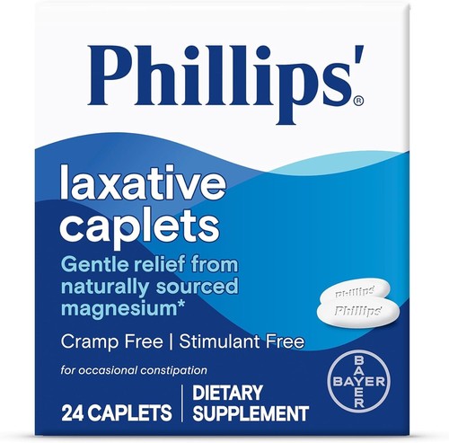 Phillips' Cramp-Free Laxative Occasional Constipation, 24 Caplets ...