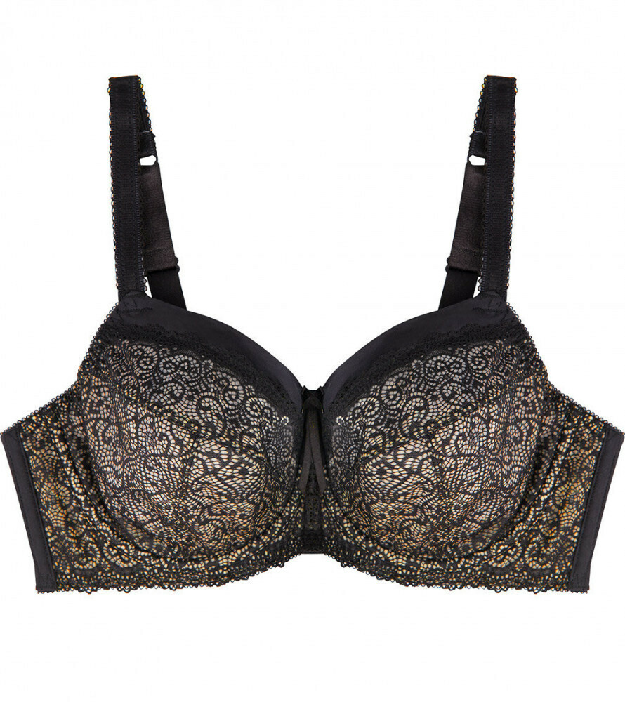 Fayreform Delicate Lace Underwire Bra | Black | Size 10 -18 |F20-599 ...