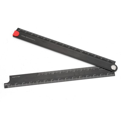 Rulers Folding Aluminum Alloy Ruler 0-300mm Ruler Simple 90°Folding ...