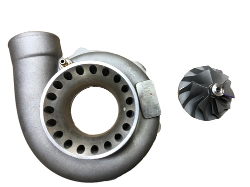 61mm GT35 gt3582 turbo compressor housing .70 6 blade 2.41" cast wheel ...