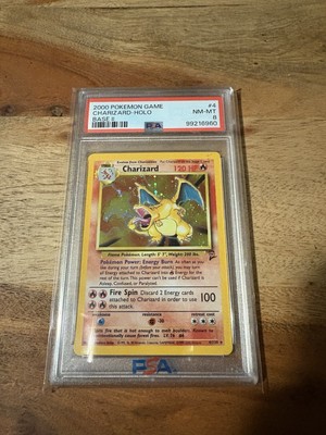 Pokemon Base Set 2 Charizard #4 Holo PSA 8 MINT 4/130 | eBay