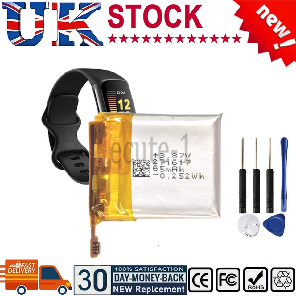 3.87V 65mAh LSS271617 Battery for Fitbit Charge 5 FB421 Smartwatch ...
