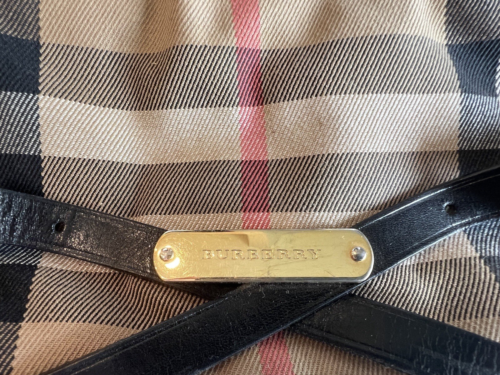 100% Authentic Burberry Purse Bridle House Check Lynh… - Gem