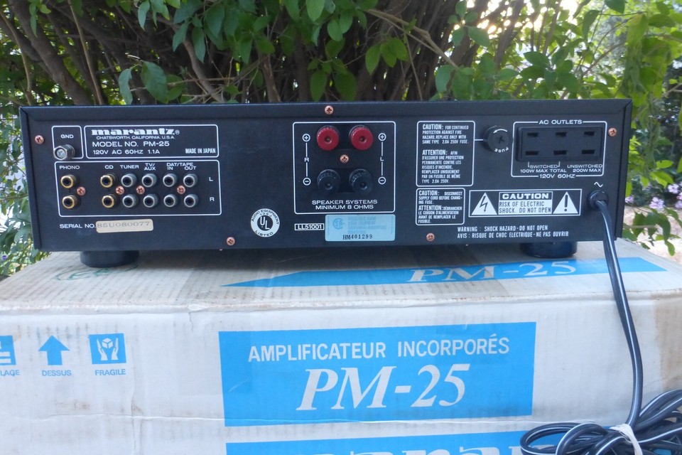 Marantz PM 25 Vintage Integrated Stereo Amplifier Boxed IOB | eBay