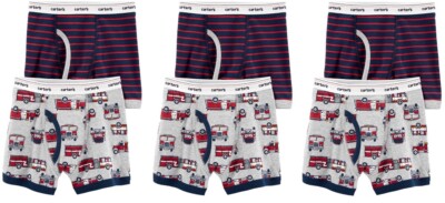 6 Carter's Little Boy 2-Pack ea Boxer briefs Underwear tag-free RN35623 ...