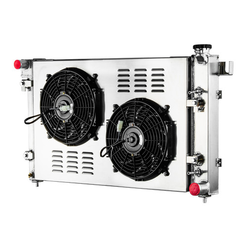 3-Row Radiator Shroud Fan For 1994-2002 97 Dodge Ram 1500/2500/3500 5 ...