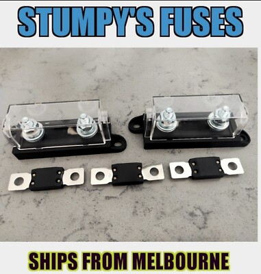 Mega Fuse Kit 2x ANM Holders 3 x 60 AMP Fuses Dual Battery Sound System ...