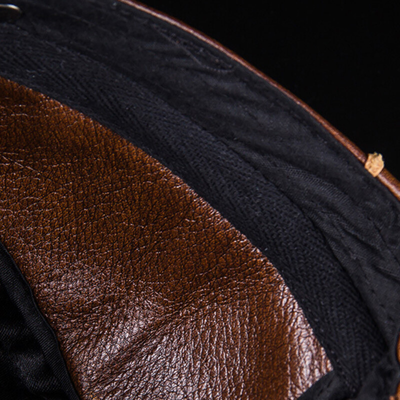 Men's Retro Leather Painter Cap Beret Hat Octagonal Newsboy Cap ...