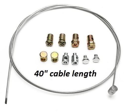 Throttle Clutch Cable Repair Kit Lawnmower Rotovator Ride On Scooter ...