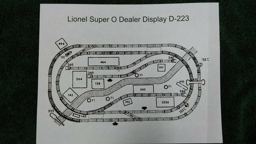LIONEL D-223 DEALER DISPLAY - 4' x 8' SUPER O LAYOUT INSTRUCTION ...